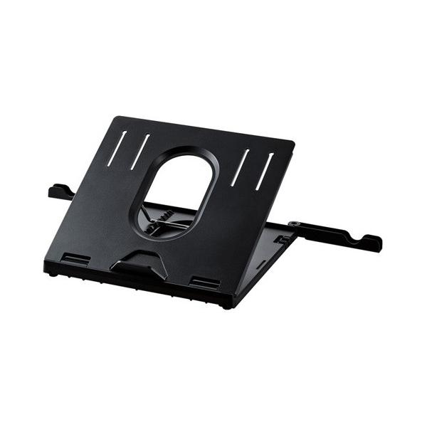 ノートPCの画面部分を上げ目線をあげることできPC作業時の姿勢を改善することができる、8段階角度調整機能付の折りたたみ式ノートPCスタンドです。■ 8段階角度調整機能付の折りたたみ式ノートPCスタンドです。■ ノートPCの画面部分を上げるこ...