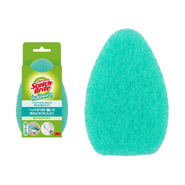ブラシヘッドが交換できるブラシ&amp;スポンジシリーズ！■ スコッチブライトバスシャインハンディスポンジロングB-549Jの取りかえ用スポンジです。■ 研磨粒子が含まれておらず、キズつけずに汚れをスッキリ落とします。■ 使用後の水切れがよ...