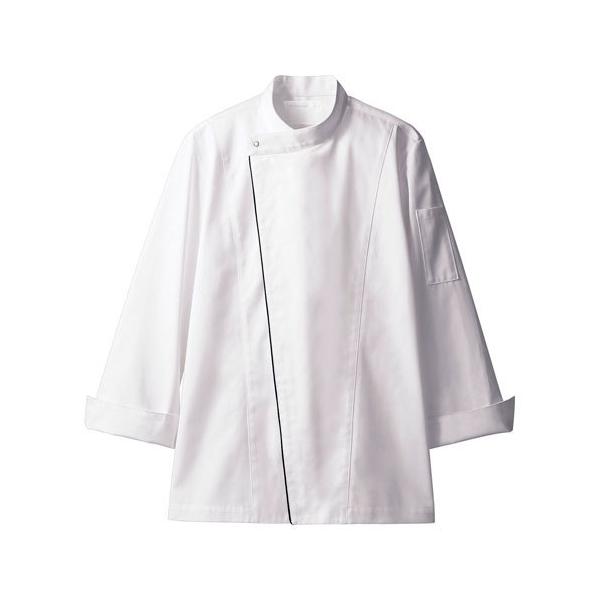 ■ アシンメトリーな打ち合わせとカラーパイピングをポイントに。スタイリッシュな印象。■ 強度に優れたステンレス仕様スナップボタンを使用。不織・変色しにくく着脱が楽々。サイズ：S着丈×バスト×肩巾×袖丈(cm)：72×105×44×56重さ：...