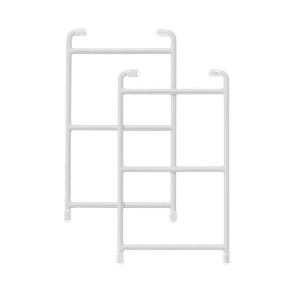 【商品説明】木材(1×6材)にセットするだけで強固なスチール脚のシェルフが完成します。ネジ・釘・工具が不要なので組み立て・解体が簡単です。家のインテリアや、キャンプなどのアウトドアにも最適です。板を差し込みだけなので、持ち運びも簡単です。【...