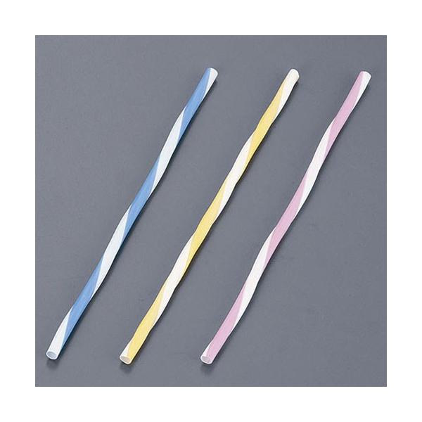 直径(mm)×長さ(mm)：6×210・3色アソート・スパイラル状にひねった形状のストローです。シバセ工業  / しばせこうぎょう / SHIBASE