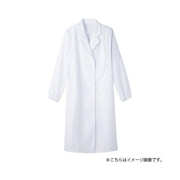 ●衛生第一の現場ニーズにこたえるプロフェショナル白衣です。●ボタンの落下による異物混入を防ぐスナップボタン仕様です。●左胸、両脇ポケット仕様。【仕様】着丈×肩巾×胸囲×袖丈(cm)：100×39×100×55材質：ポプリン：ポリエステル65...