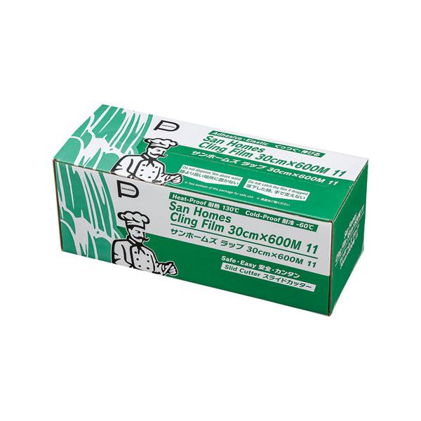 ●大容量の600m長巻タイプでスライドカッター付。■商品仕様幅(cm)30全長(m)600耐熱温度：130℃耐冷温度：-60℃