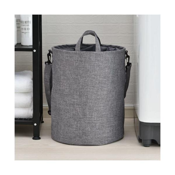 取り外し可能なショルダー付きで立ったまま洗濯物が干せます！内面は、撥水加工だから水や汚れに強い！使わないときはコンパクトに折りたためます。ランドリー以外にも、リビング収納やおもちゃ入れ、アウトドア用などマルチに使えます。■ 商品サイズ直径3...