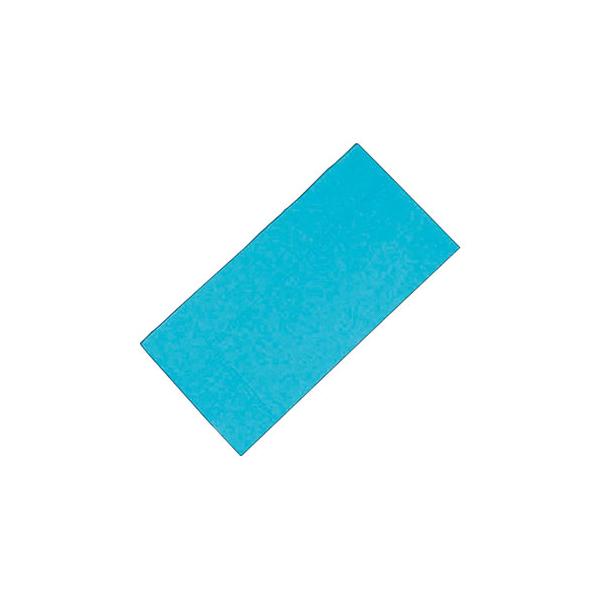 ■カラーの45cm8つ折りナプキンは、飲食店やホテルなどでは一般的に使われる商品です。【仕様】幅×縦×厚み(mm)：450×450×0.165材質：パルプ外形寸法1枚1枚当たり質量(g)：7.65カラー：マーメイドブルーアートナップ / あ...