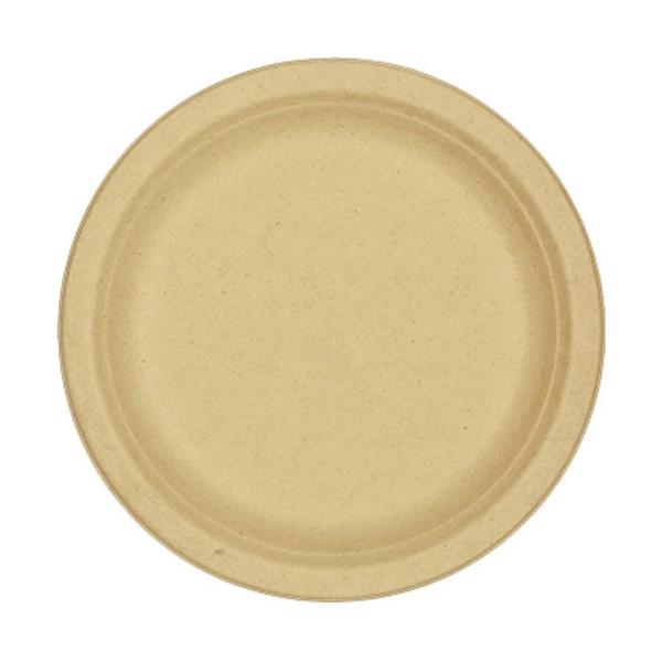 ナチュラルカラーの紙食器！●麦わらの他に竹やバガスも配合で環境にやさしい紙食器です。●植物の繊維が絡みあい、厚手で丈夫です。●耐水、耐油加工がされています。●木を切ることがないため森林資源の保護につながります。※メーカーの都合により、パッケ...