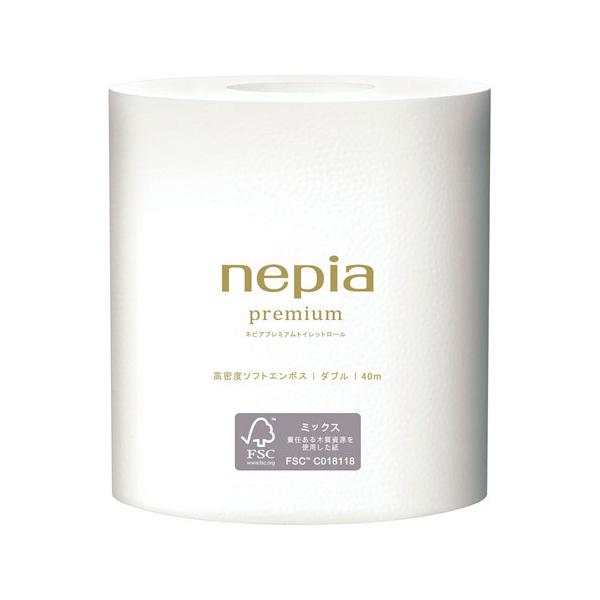 ネピア業務用トイレットロールダブル材質：フレッシュパルプ100％間口(mm)×長さ(m)：114×40王子ネピア / ねぴあ / nepia