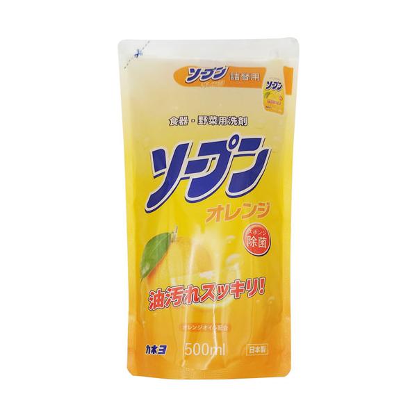 油汚れスッキリ！●豊かな泡立ちと力強い洗浄力で油汚れをスッキリ落とします。●泡切れ良くすすぎが簡単です。●さわやかなオレンジの香り。●オレンジオイル配合。●スポンジの除菌ができます。●つめかえ用※メーカーの都合により、パッケージ・仕様等は予...
