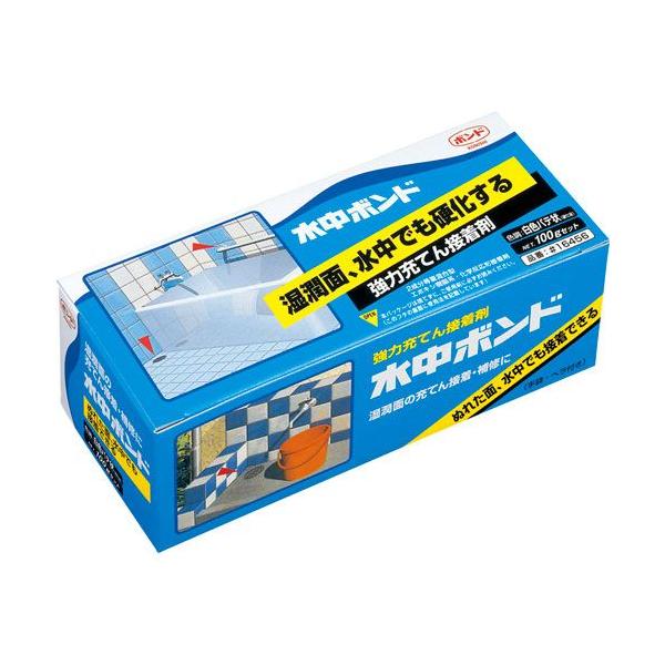 用途：水まわりタイルのはがれ・タイルの充てん補修・排水管の水もれ容量：100gセット特長：2液混合型●強力●水中でも硬化●耐水性コニシ / こにし /