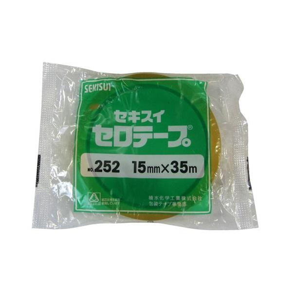 ■ 入数： 1巻■ 寸法： 幅15mm×長35m■ 巻芯径： 76mm■ テープ厚： 0.05mm■ 材質： テープ＝天然セルロース，粘着剤＝ゴム系，巻芯＝古紙使用SEKISUI / せきすいかがく / セキスイセロハンテープ / 貼・切用品