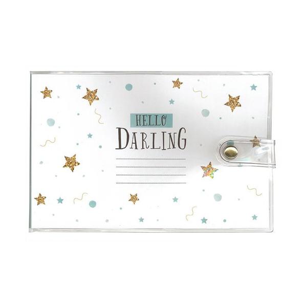 ベルト付きのカバーポケットアルバム本体寸法：タテ115×ヨコ175×背巾15mm本体重量：62g表紙：ポリプロピレン(厚み0.2mm)溶着式製本台紙：ポリプロピレン製KG判1段ポケット3層白エンボス台紙10枚(写真収納枚数：KG判20枚)ナ...