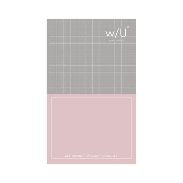 「w/U」シリーズ第3弾ノート付箋■「w/U 〜watashi no sobani〜」シリーズ第3弾!■ノート付箋■表紙付きで汚れにくく、持ち運びに便利な付箋。■本文は5mm方眼罫とフリーの2種入り。【仕様】本体サイズ：ヨコ60×タテ50×...