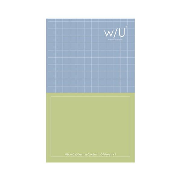 「w/U」シリーズ第3弾ノート付箋■「w/U 〜watashi no sobani〜」シリーズ第3弾!■ノート付箋■表紙付きで汚れにくく、持ち運びに便利な付箋。■本文は5mm方眼罫とフリーの2種入り。【仕様】本体サイズ：ヨコ60×タテ50×...