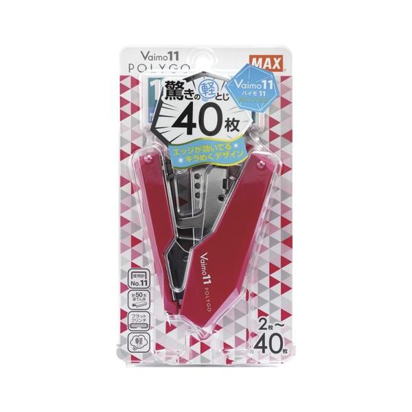 ■ 入数： 1個■ 綴じ枚数： 約40枚■ 綴じ奥行： 最大28mm■ 針装てん数： 50本■ 専用使用針： No.11−1M針■ 材質： 本体プラスチック部＝再生ABS■ 針残量確認窓、リムーバ、No.11−1M1箱付※綴じ枚数はA4コピ...