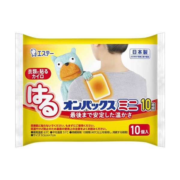 長時間安定した温度が持続する、品質の良い貼るタイプのカイロ。        ●薄く、中身が均一で片寄らず、からだにぴったりフィットします。●温かさが10時間持続します。エステー マイコール / えすてー / まいこーる / mycoal