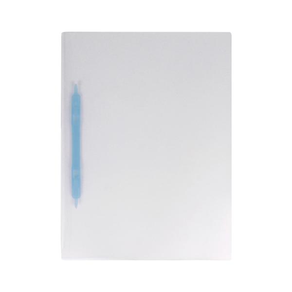 簡単綴じ具でしっかりファイリング。書類の量に応じて、厚みを調整できます。A4判タテ型（背幅8mm）外寸：縦300×横226mm背幅：8mm適正収容：100枚穴数：2穴穴間隔：80mm材質：PP※収容枚数は一般的なコピー用紙（64g/m2）を...