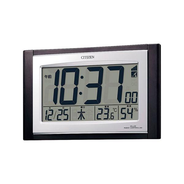 フォーマルなデザインはどんな所にもフィット。掛置兼用のデジタルタイプ電波時計【仕様】サイズ：24×15.7×4cmプラスチック枠、単3電池2本使用(別売)【製造・生産地】中国製CITIZEN / しちずん
