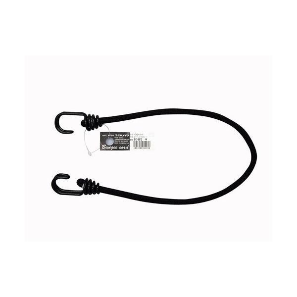 ●丸ゴムロープ 両端に引っ掛け金具付き●豊富なサイズとカラーバリエーション■8mm×600mm■黒ユタカメイク / ロープ / コード / バンジー / 伸縮性 / 強度 / 荷物 / 仮止め / 固定 / 荷台 / キャリー / 自転車 ...