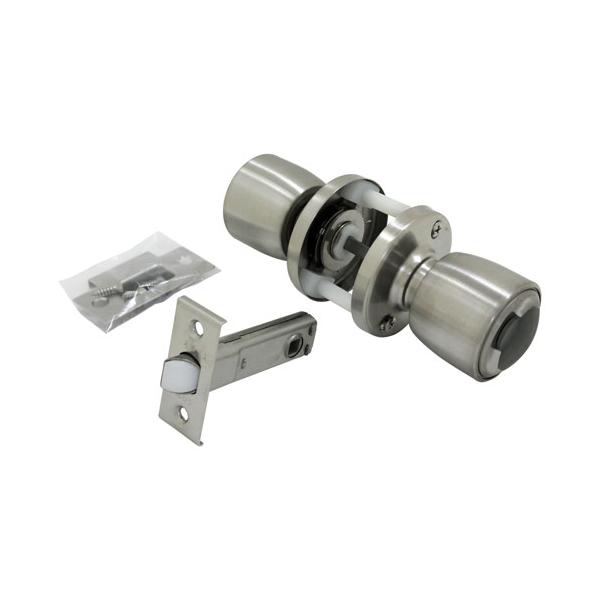 【商品説明】サビにくいオールステンレス【用途】個室(バス・トイレ)用(内鍵)【仕様】バックセット(mm)：60適用扉厚(mm)：25〜40mmフロントサイズ(mm)：59×25.3フロントビスピッチ(mm)：41【材質】ステンレスWAKI ...