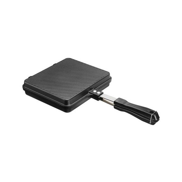 耳を切り落とさずに、食パンがそのまま入るサイズです。本体は分解ができるのでお手入れが簡単です。 材質：本体/アルミニウム合金(内外面/フッ素樹脂加工   外面/焼付塗装)・ハンドル/フェノール樹脂メーカー品番：MB-1772奥行×幅×高さ(...