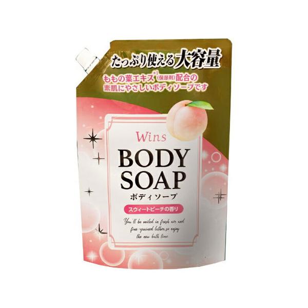 たっぷり使える大容量!■保湿剤(桃の葉エキス)配合でうるおい保ちながらすっきり洗い上げます。■豊かでマイルドな泡が汚れをキレイに落とし、全身をすっきり洗い上げます。■華やかなスウィートピーチの香りで、ソフトな洗い心地です。■お得な大容量で、...