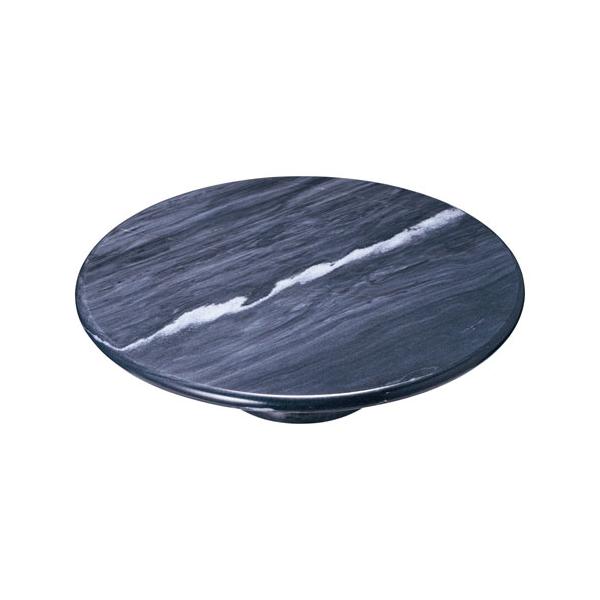 ●見た目にも美しい大理石の回転台、回転もなめらか。【仕様】直径×高さ(mm)：302×82インチ：12インチ