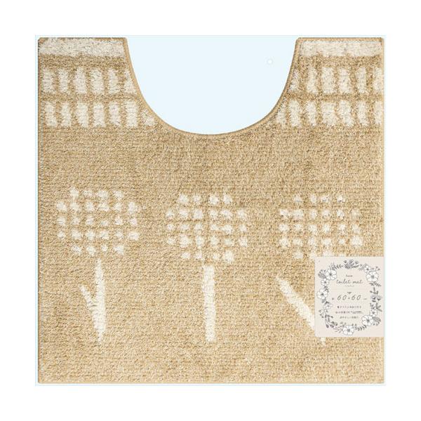 ●北欧ナチュラルなデザインでインテリアに合わせやすい♪●柔らかく肌触りの良い糸を使用したトイレマット。■素材パイル部/ポリエステル100％■サイズ60X60cmおかとー / OKATO