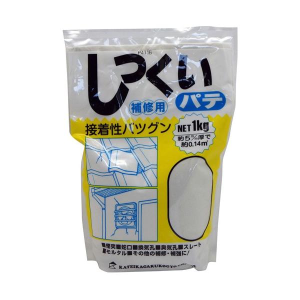 特徴　ペースト状なのですぐに使えます。用途　しっくい、モルタルなどのスキ間、繋ぎ目の補修。施工面積　5ｍｍ厚　約300ｍｍｘ450ｍｍ家庭化学工業 / 珪藻土・漆喰 / 家庭化学 / しっくい / パテ