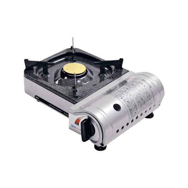 ●最大20cmまでの鍋が使用可能。●熱と錆に強いホーロー製汁受け皿を採用。●小型の鍋が滑らないよう新形状五徳を採用。【仕様】280×225×H100mm2.1kW(1800kcal/h)ガス消費量：約50分(専用ボンベTMB-120：1本当...