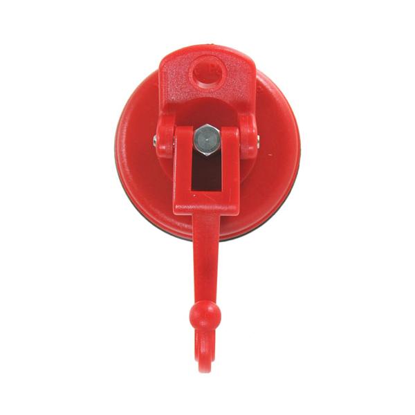 【商品説明】耐荷重9kg(水平：6kg)の強力吸盤フックです。縦、横面の吊り下げも可能です。Wロック方式で安心吸着です。【色】レッド【サイズ】サイズ(mm)：58×95×58【材質】ABS樹脂Nomura Tec / のむらてっく