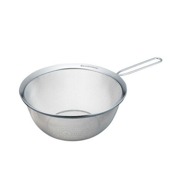 φ0.47mm 16メッシュ  MESH ［φ0.47mm/16メッシュ］パンチングよりも水切れの良いメッシュを採用。あらゆる食材に対応。スーパーリング採用で、見た目も美しく、衛生的。指をきずつける心配もなく、安心。   全長：355径：2...