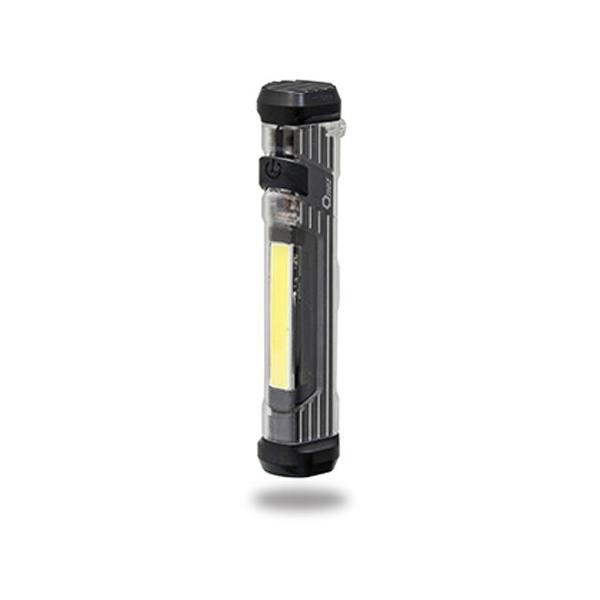 COB LEDによる広い照射面シンプルなON/OFF点灯エネループ・充電式エボルタ使用可能■ COB LED：多数のLEDチップを密集して基盤に直接実装した光源。多灯式に比べ多重影ができにくく、照射範囲も広い特長を持つ。■ 底面マグネット■...