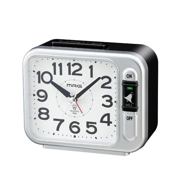 スタンダードなベル音目覚まし時計定番フォルムの目覚まし時計。よく触れるアラームON/OFFスイッチは使い勝手を考慮し前面に配置。アラーム音は力強いベル音で起床できます。秒針はスムーズに動きます。［おすすめのポイント］・毎日の使い勝手に配慮・...
