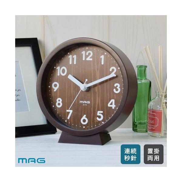 置いても掛けても使える！インテリアになじむ木目調デザイン置掛兼用のウッド調ミドルサイズクロック【製品特徴】場所にあわせて置いたり掛けたりできる両用タイプ秒針が連続してスムーズに動きます玄関やニッチ棚などに飾ってインテリアのアクセントにサイズ...