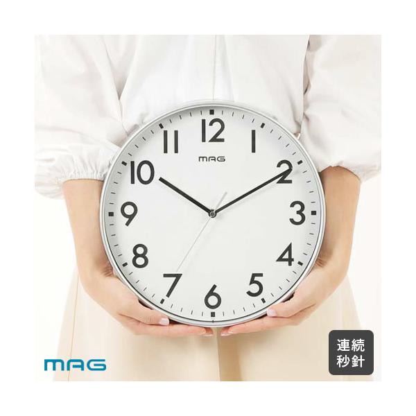 視認性にすぐれたシンプルな掛け時計■しっかりと時を刻むステップ秒針■小ぶりで設置場所を選びません。■クセのないデザインで使う場所を選びません。【仕様】サイズ：300×300×50mm重量：725g機能：スムーズに動く連続秒針電源：単3形アル...