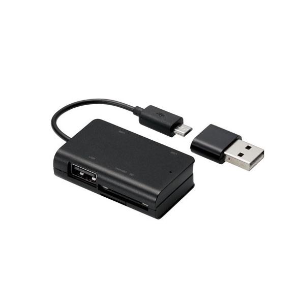 ※こちらの商品はネコポスでの発送となります※その他商品と同梱で税込5,980円未満の場合は、別途送料が掛かります。■ スマートフォンやタブレットにそのまま接続できる!USB[microB]コネクタを装備し、USBメモリなどからのデータ転送、...