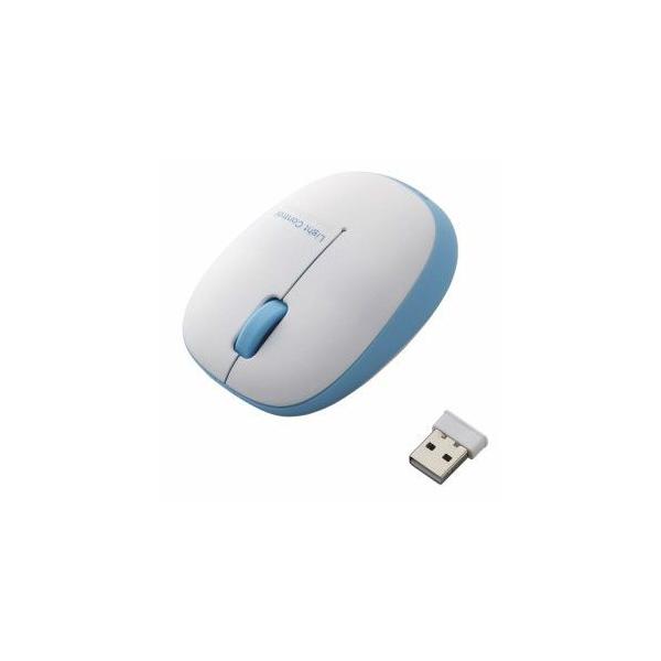 ふわっと軽く、疲れにくい!小型軽量設計で、軽い力で操作できるワイヤレスタイプのBlueLEDマウス。エレコム / えれこむ / ELECOM /