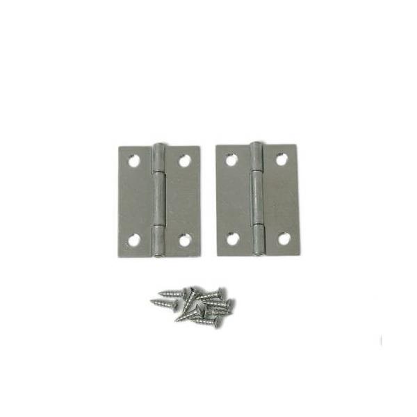 家具・建具の組立・補修等に最適な蝶番です。家具・タンスの蝶番(丁番)シリーズ家具・建具の開き扉用丁番。開き戸の開閉軸に用いる金物です。■サイズ：38mm■入数：2■ステンレスhilogik / はいろじっく