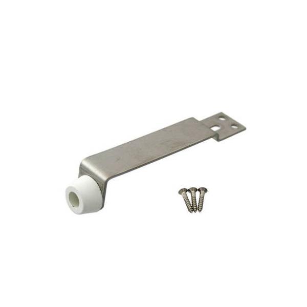 ドアと壁を衝撃から守ります。戸当り・ドアストッパーシリーズ扉や壁の保護。ドアを開いた時に、ドアやドアノブが壁に当たらないように保護します。ドアの上部に取り付けるタイプです。■カラー、仕上：ヘアラインhilogik / はいろじっく