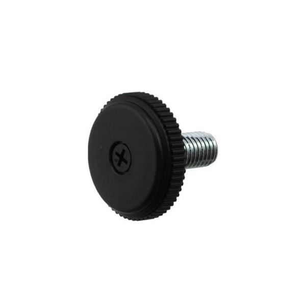 特化機能を必要としない場合の家具に●床面には十字溝を設けておりますので電動ドライバーでセットができます。【仕様】入数：1カラー：黒サイズ：40φ材質：ボルト：鋼(3価クロメート)、本体・底部：耐衝撃性ナイロンM12自重：44g対応床材：カー...