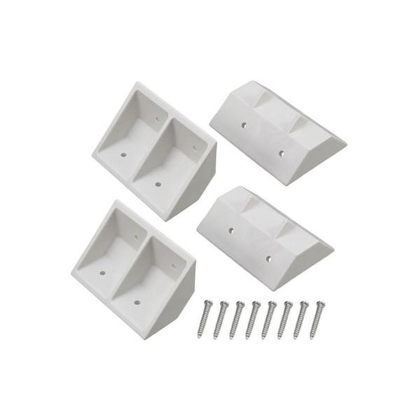 ツーバイフォー材で壁面収納!【仕様】入数：2カラー：ホワイト1組(支柱2本使用し、棚板を取り付けた状態)あたり30kgまで(棚板の重さも含みます)hilogik / はいろじっく