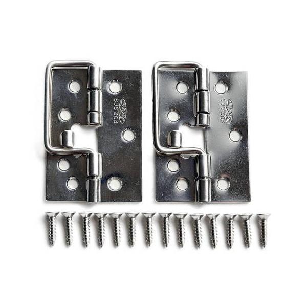 ピンを外せばドアなどの取り外しができ、また掛金としても使える便利な蝶番です。家具・タンスの蝶番(丁番)シリーズ■特徴開き戸にも、ピンを外せばドアなどの取り外しができ、掛金としても使える便利な蝶番です。ピンは必ず上に取り付けて下さい。扉等の保...