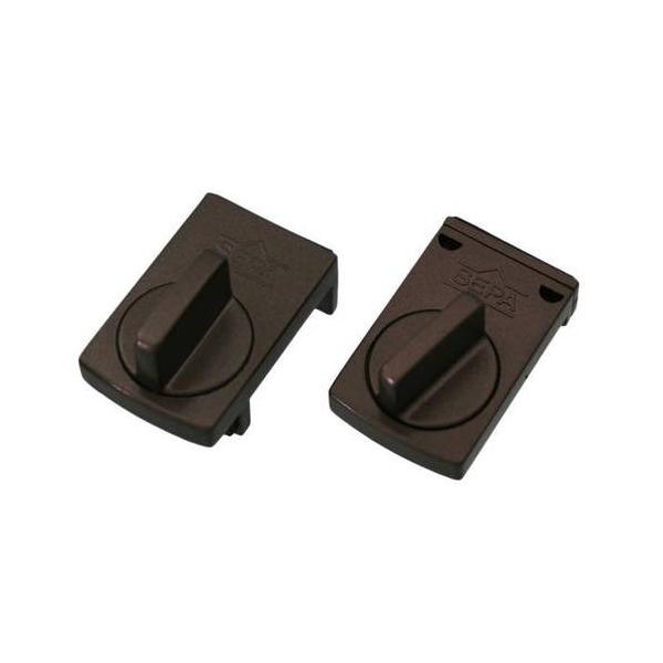 簡単に取付けできて、防犯効果を向上できる窓サッシ用補助錠のスタンダードアイテムです。サッシ・窓・玄関防犯・補助錠・防犯用品シリーズ腰高窓・小窓に適した防犯用補助錠。上枠用と下枠用の安全セットで、高い防犯効果を得られます。スタンダードモデルな...