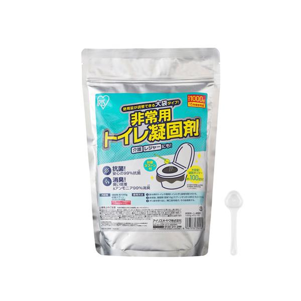 使用量が調整できる大袋タイプの非常用トイレ凝固剤です。子供のいる家族世帯などに便利です。凝固剤を振りかけると汚物を固めることができます。災害時や断水時の備え、レジャー、介護用トイレに使用可能です。計量スプーン付きです。汚物袋、防臭袋は付いて...