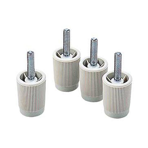 アジャスター（4個セット）■ デスクの位置のずれを防止します。※同じネジ穴を利用する床固定金具との併設は不可です。※eデスク・GEデスクには標準で付属しています。ただし、eデスクはキャスターをアジャスターにして高さを変更した場合は付属しませ...