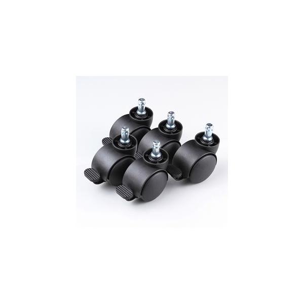 チェアの転がりを防止する手動ストッパー付きキャスター。サンワサプライ / さんわさぷらい / SANWA /