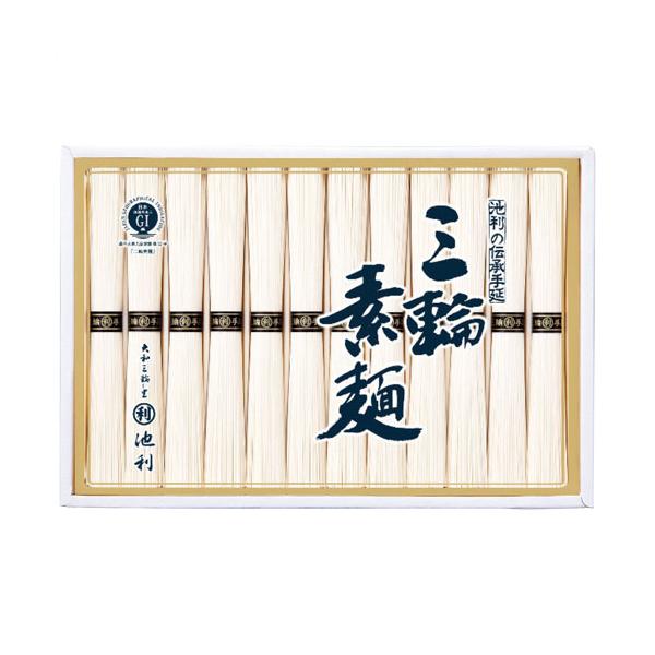 ▲商品の特性上、基本的にご返品を承ることが出来ません。何卒ご了承ください。（返品・キャンセル不可）今も昔ながらの三輪づくり、手延べづくり。伝統を受け継ぐ老舗の味です。■サイズ・内容手延三輪素麺50g×12束■重さ812g■アレルゲン小麦■賞...