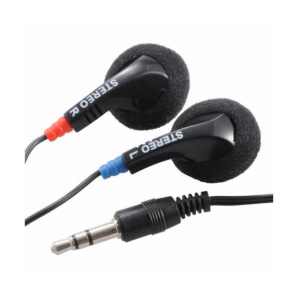 【特長】● ステレオ機器対応、ステレオイヤホン● コード長3m● I型プラグ● 丈夫で安定した装着感の砲弾タイプ(スポンジキャップ付き)● 右は赤、左は青のカラーマーク付き【仕様】■ インピーダンス：32Ω■ φ3.5 I型プラグ■ コード...