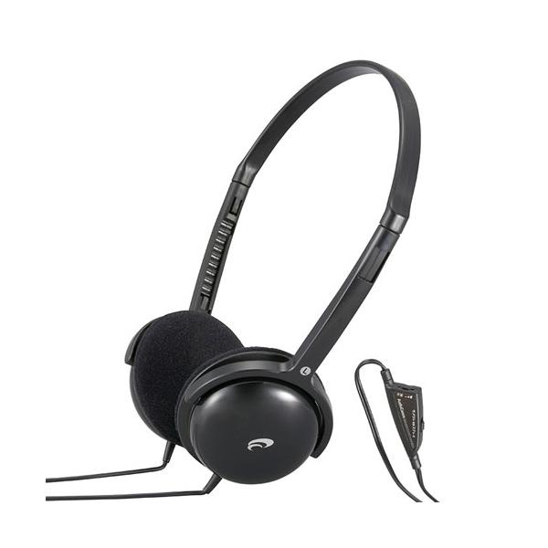 【特長】● 軽い TV用ヘッドホン● コード長は約5m● Φ3.5mm 金メッキステレオミニプラグ● 快適サウンド 口径40mmドライバー● 音量コントローラー付き(ステレオ/モノラル切換)【仕様】■ 型式：密閉型■ ドライバーユニット：直...