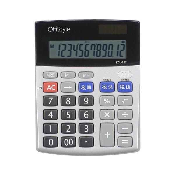 ■ソーラーパネル&amp;電池のダブルパワー。■修正キーで打ち間違えても安心、数字1つから修正。■税計算機能でお好きな税率に簡単設定。■12桁表示、早打ち対応キー、√(ルート)などの便利な機能も充実。【仕様】電源：ソーラー電池内蔵、DC1....